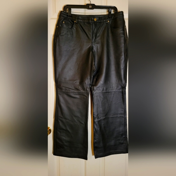 metrostyle | Pants & Jumpsuits | Metrostyle Real Leather Pants 4p ...